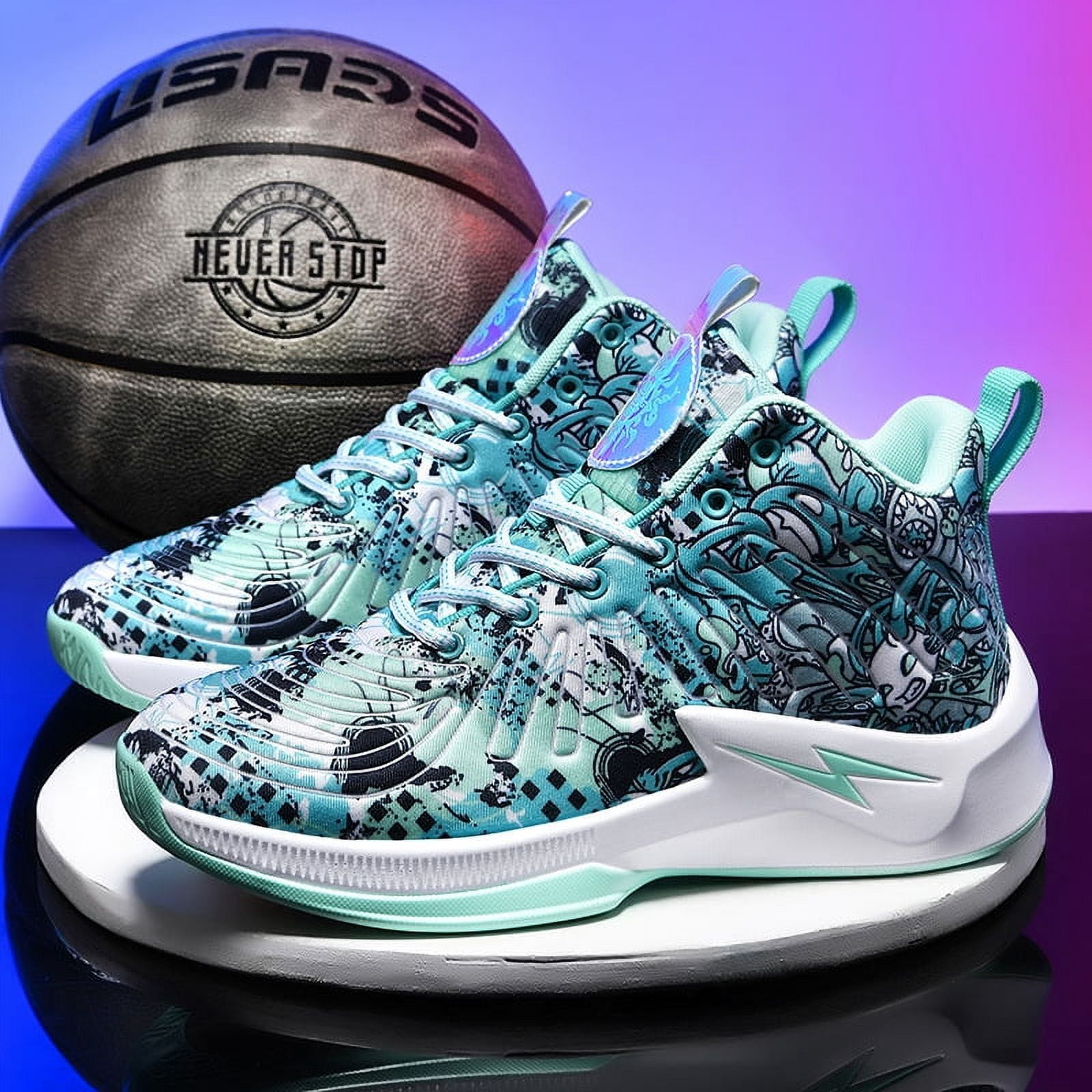 RURAN Child Basketball Shoes Kid's Boy's Girl's Youth Student Combat ...