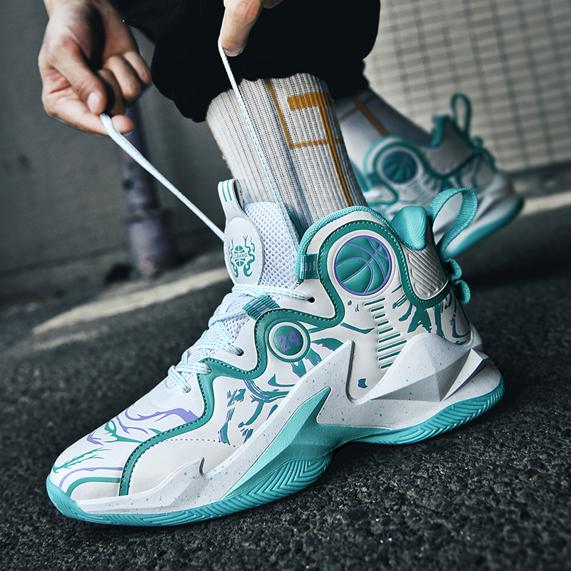 RURAN Kids Basketball Shoes High Top Youth Fashion Sneakers Girls ...