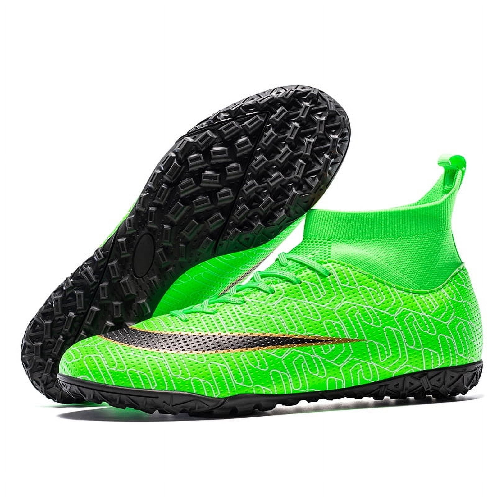 RURAN Kids Soccer Cleats Boys Girls Firm Ground Professional Athletic ...