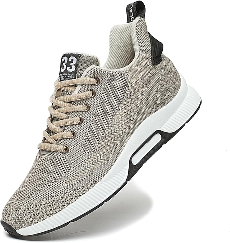 RURAN Men Elevator Sneakers Invisible Height Increasing 2.4 Inches ...