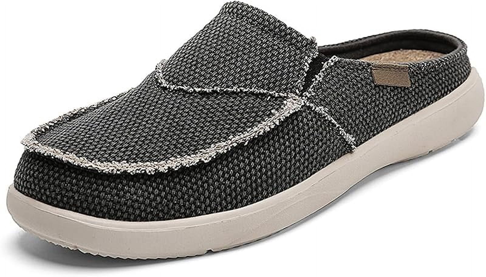 RURAN Men's Canvas Slip On Mules Casual Lightweight Orthotic Walking ...