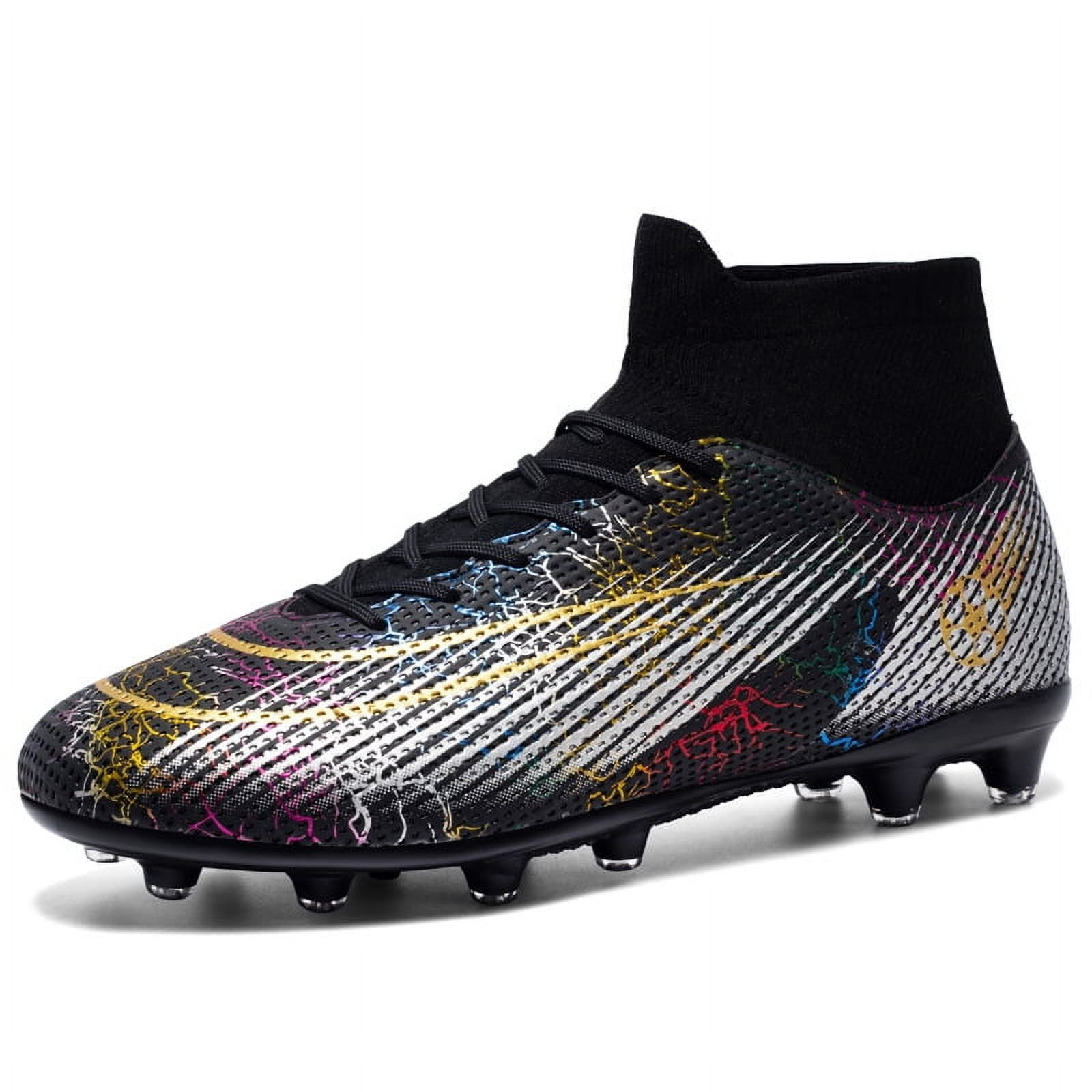 RURAN Men's Soccer Cleats Adult Firm Ground Football Training Boots TF ...