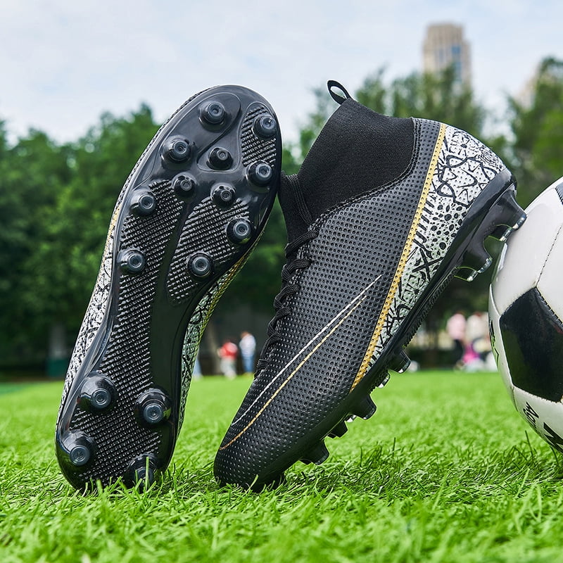 RURAN Men's Soccer Cleats Football Cleats for Mens Big Boys High-Top ...