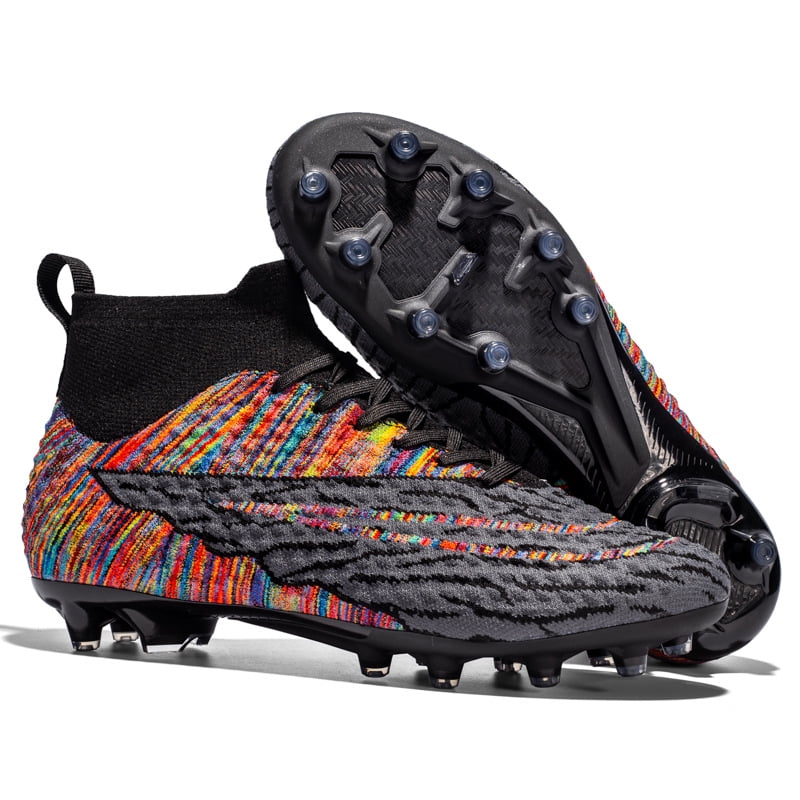 RURAN Men's Soccer Cleats Football Cleats for Mens Big Boys High-Top ...