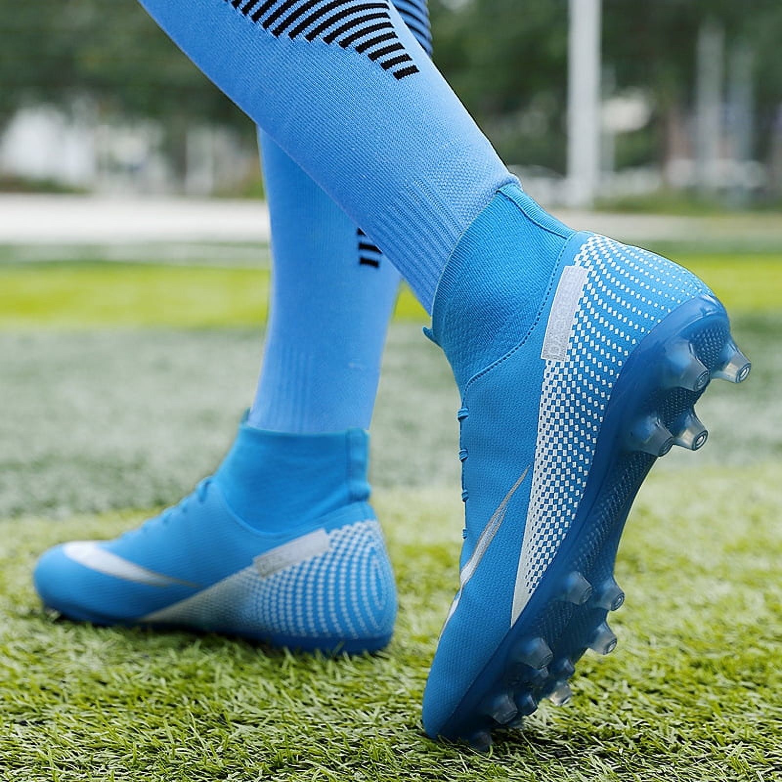 RURAN Men's Soccer Cleats Football Cleats for Mens Big Boys High-Top ...