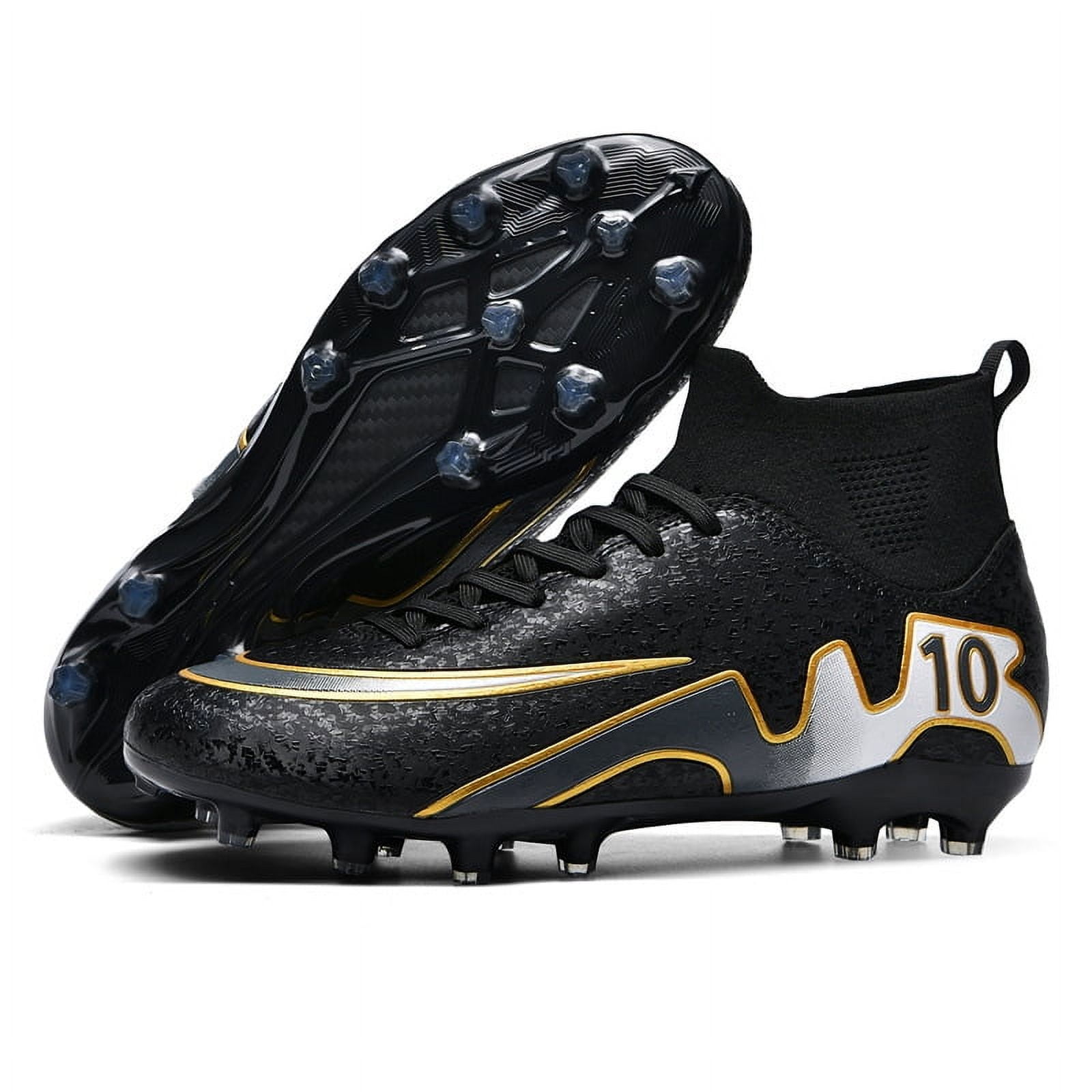 RURAN Men's Soccer Cleats Football Cleats for Mens Big Boys High-Top ...
