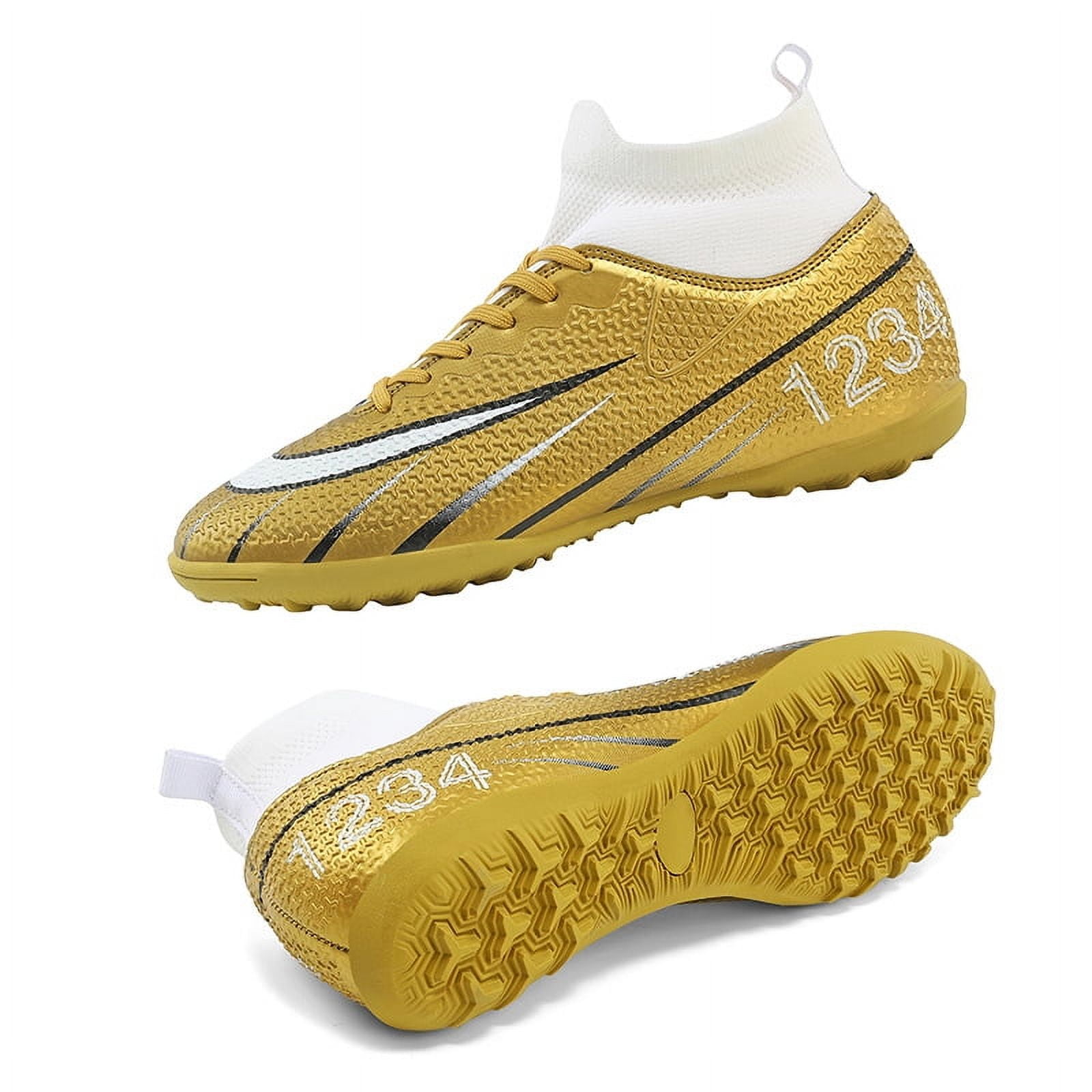 RURAN Men's Soccer Cleats Football Cleats for Mens Big Boys High-Top ...