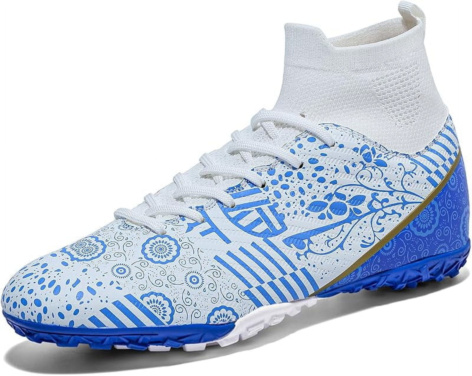 RURAN Men's Soccer Shoes Cleats Professional High-Top Breathable ...