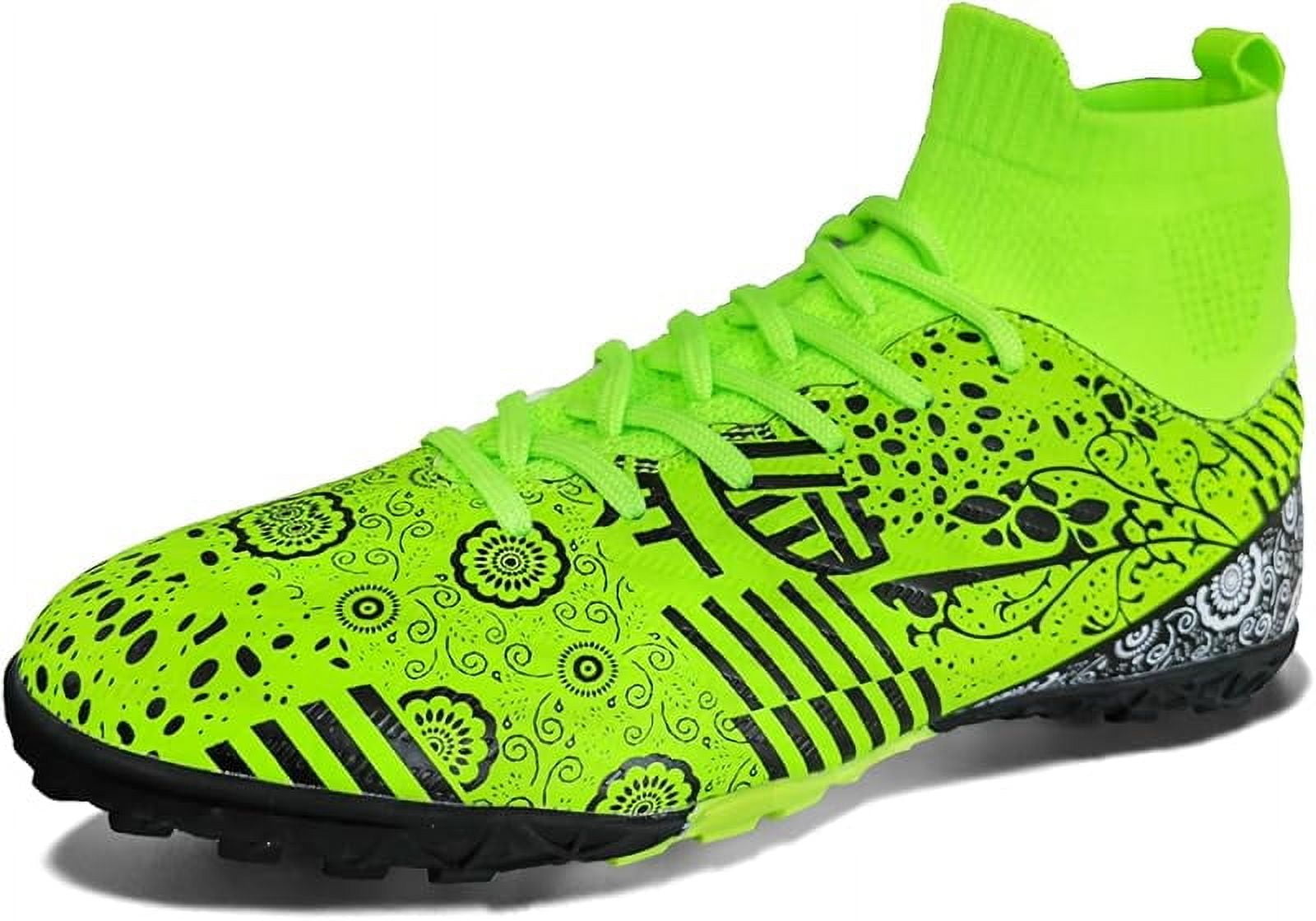 RURAN Men's Soccer Shoes Cleats Professional High-Top Breathable ...