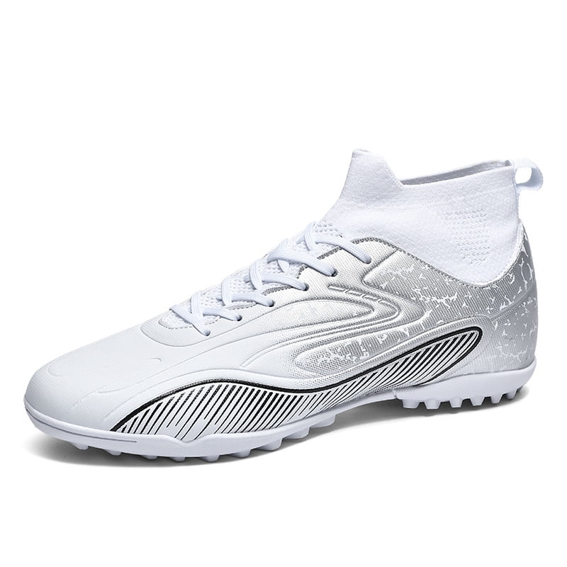 RURAN Men's Soccer Shoes Football Cleats High-Tops Lace-Up Non-Slip ...