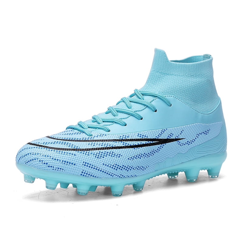 RURAN Men's Soccer Shoes High-Top Soccer Cleats Outdoor Breathable ...