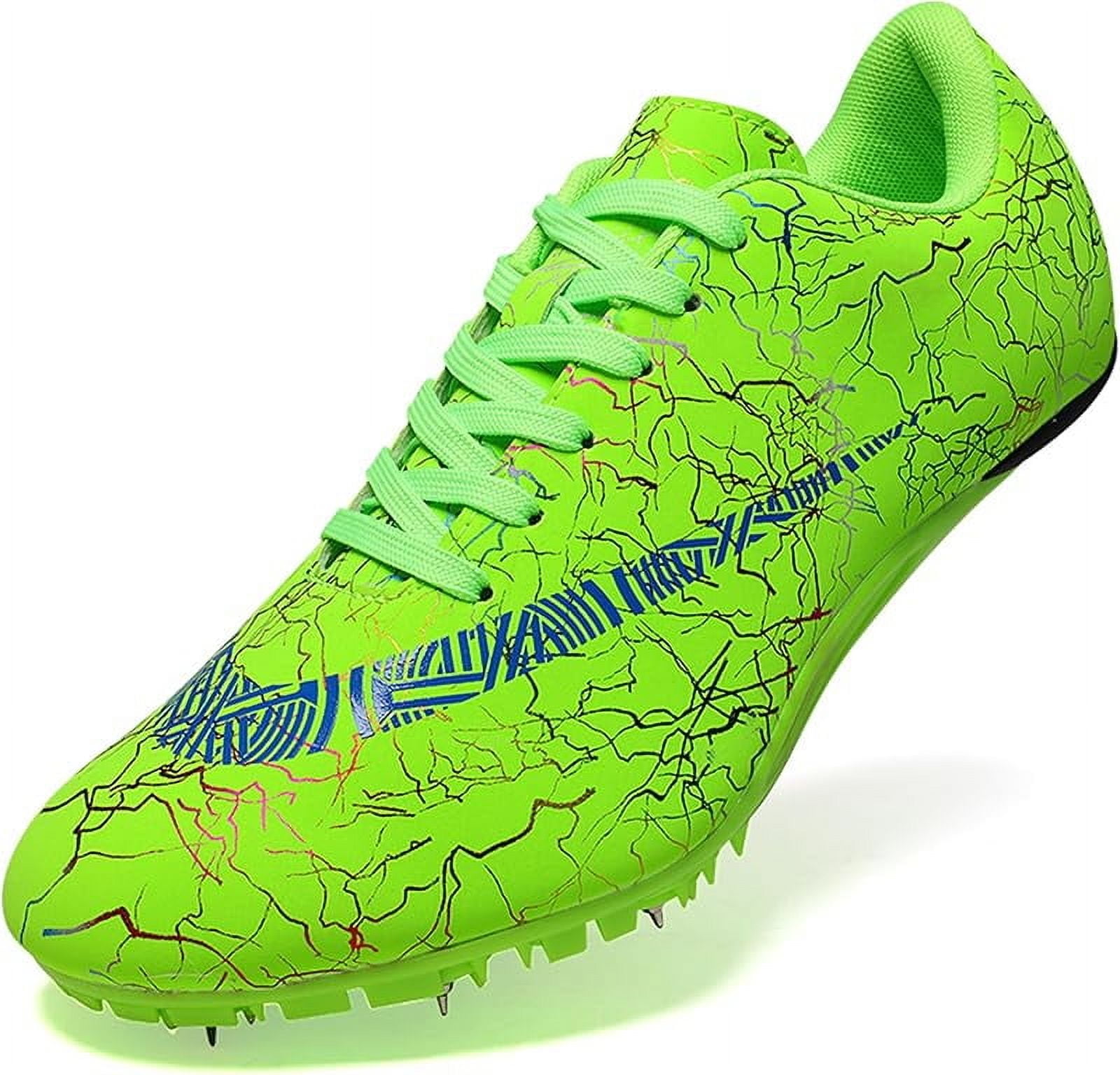 RURAN Men's Track Shoes Spikes Sprint Sneakers Athletic Race Jumping ...