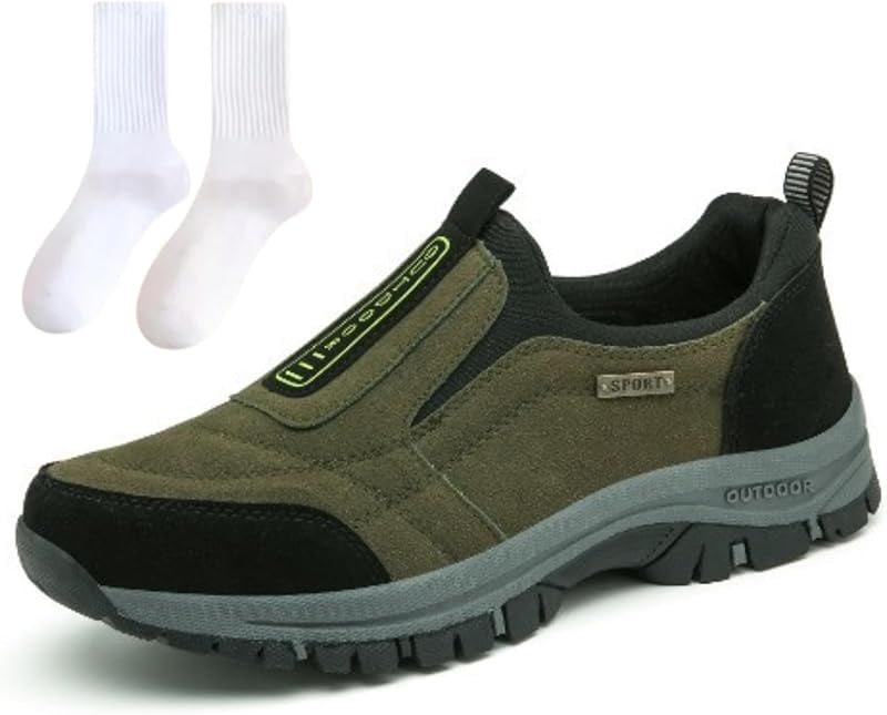 RURAN Mens Comfort Hands Free Slip On Shoes Dallader Men's Comfortable ...
