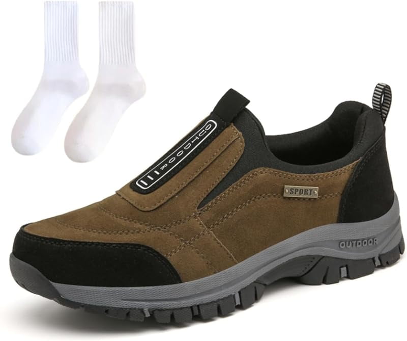 RURAN Mens Comfort Hands Free Slip On Shoes Dallader Men's Comfortable ...