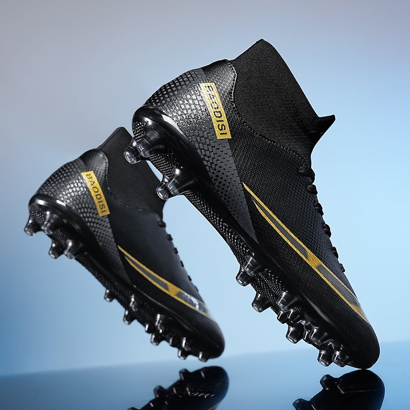 RURAN Unisex Leather Soccer Cleats with Lace-Up for Training Firm ...