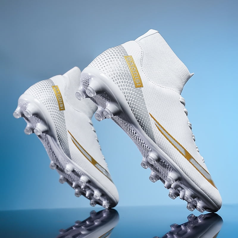 RURAN Unisex Leather Soccer Cleats with Lace-Up for Training Firm ...