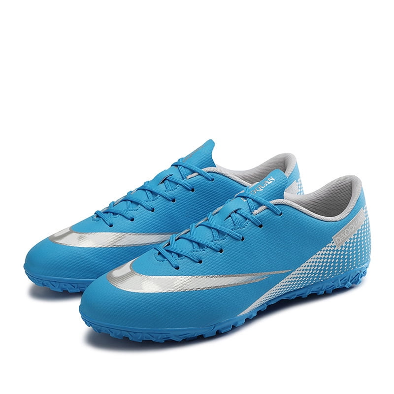 RURAN Unisex Leather Soccer Cleats with Lace-Up for Training Firm ...