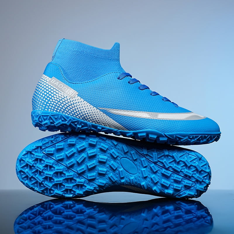 RURAN Unisex Leather Soccer Cleats with Lace-Up for Training Firm ...