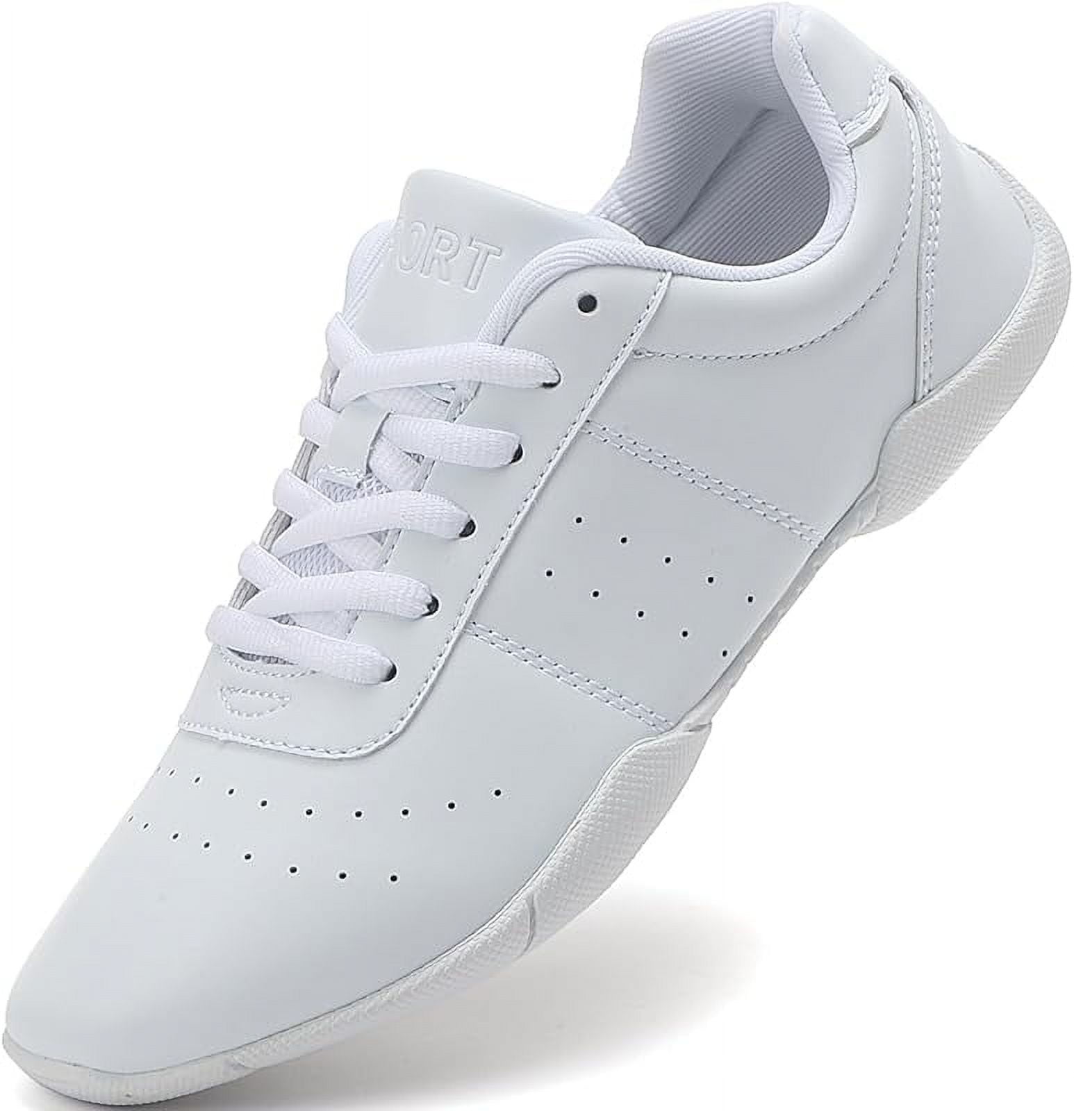 RURAN White Cheer Shoes Girls Dance Athletic Shoes Women Gymnastic Training Tennis and ...