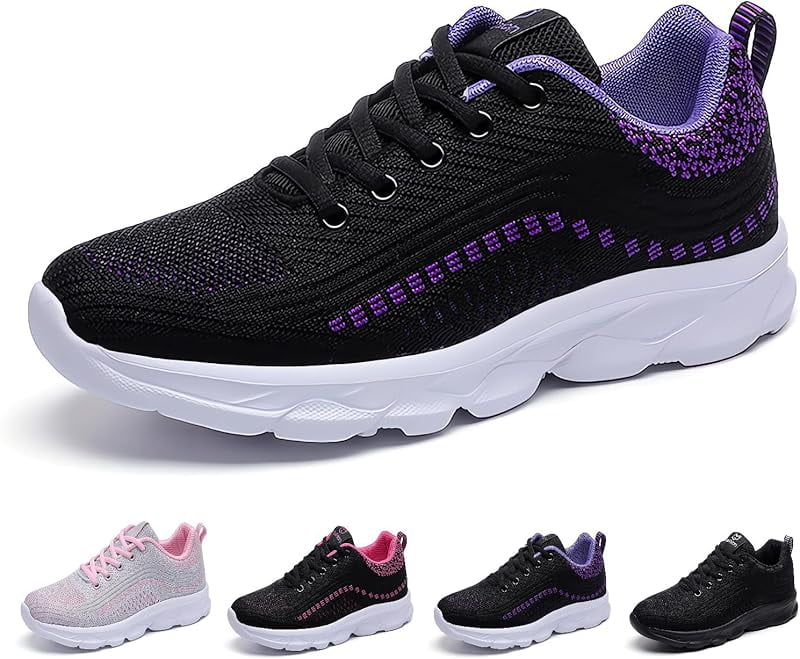 RURAN Women's Air Cushion Sneakers 2024 Comfortable Platform Diabetic ...