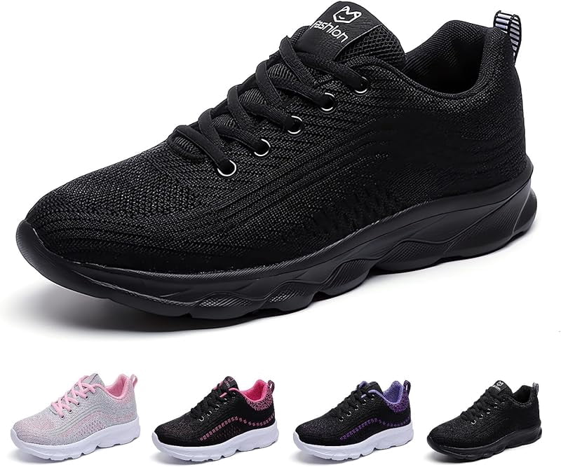 RURAN Women's Air Cushion Sneakers 2024 Comfortable Platform Diabetic ...