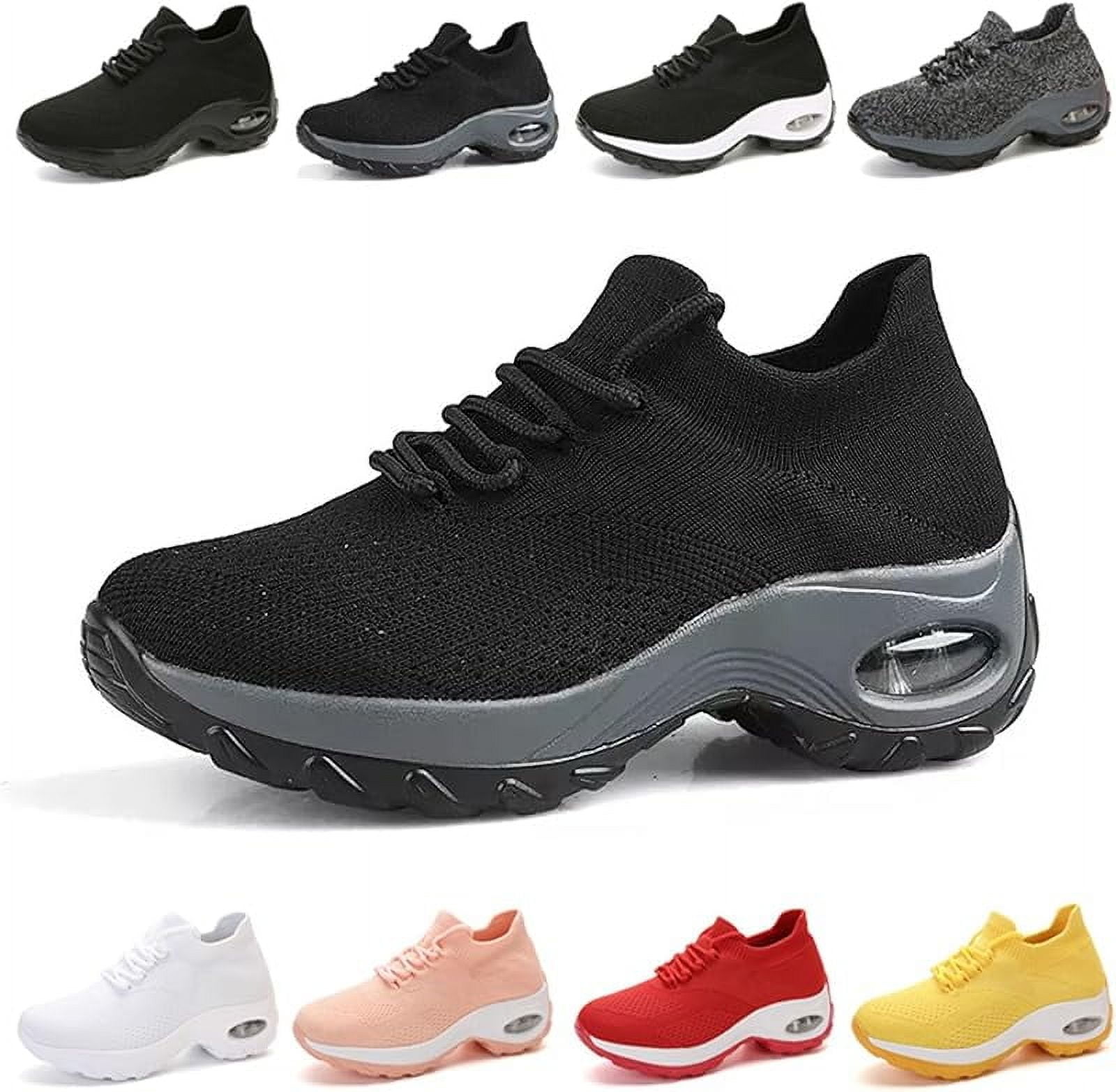 RURAN Women's Elastic air Cushion Shoes,Women's Plantar Fascia ...