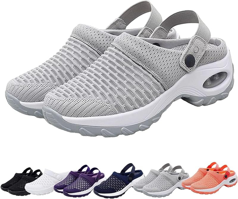 RURAN Women's Orthopedic Clogs with Air Cushion Support to Reduce Back ...