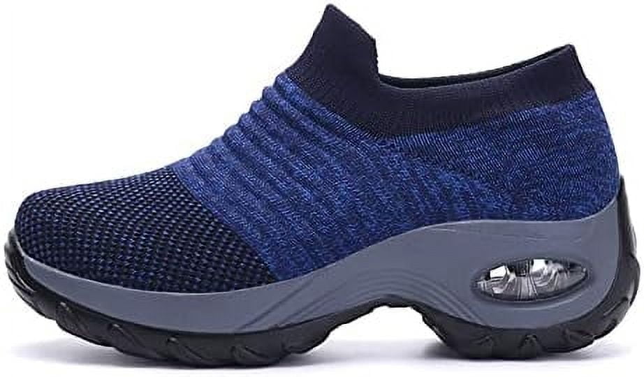 RURAN Womens Slip on Walking Shoes Breathable Non Slip Work Shoes ...