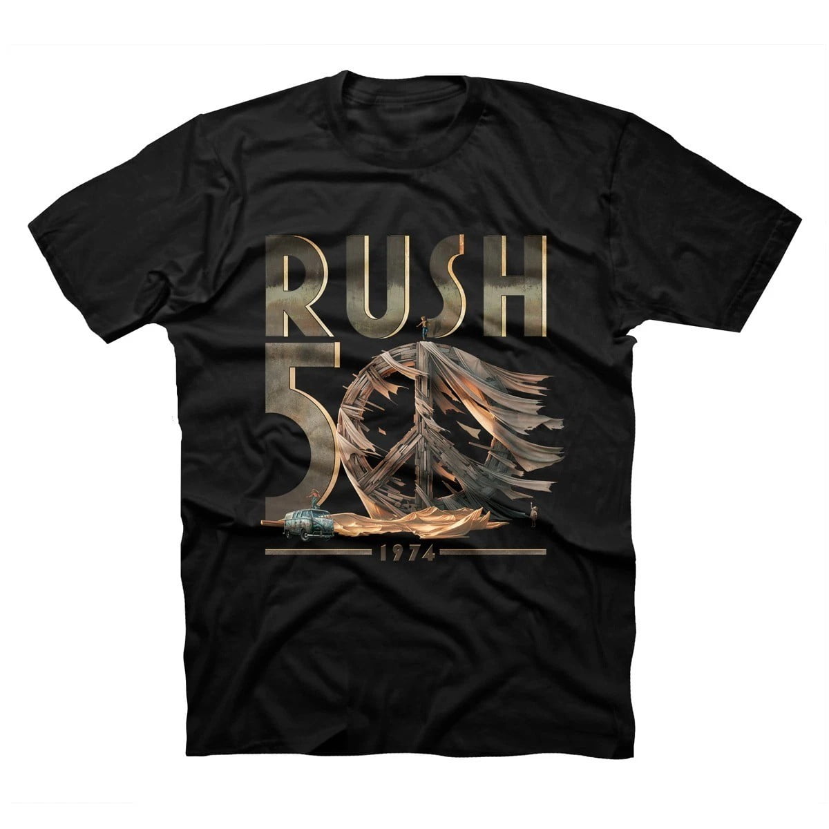 RUSH Band R50 Peace T-shirt Reunion Tour 2026 - Walmart.com