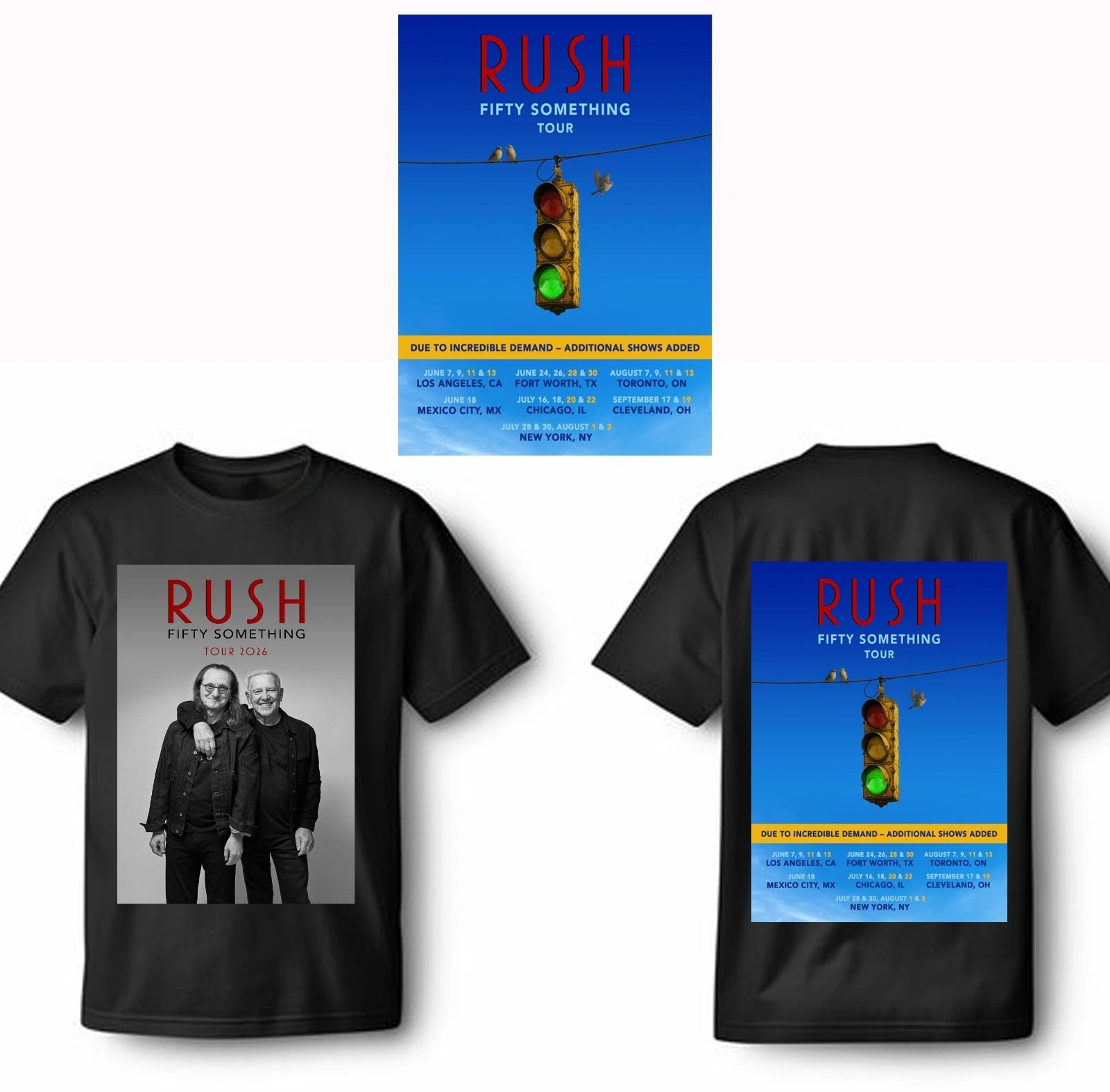 RUSH to Return for 2026 North American Tour T shirt - Walmart Business ...