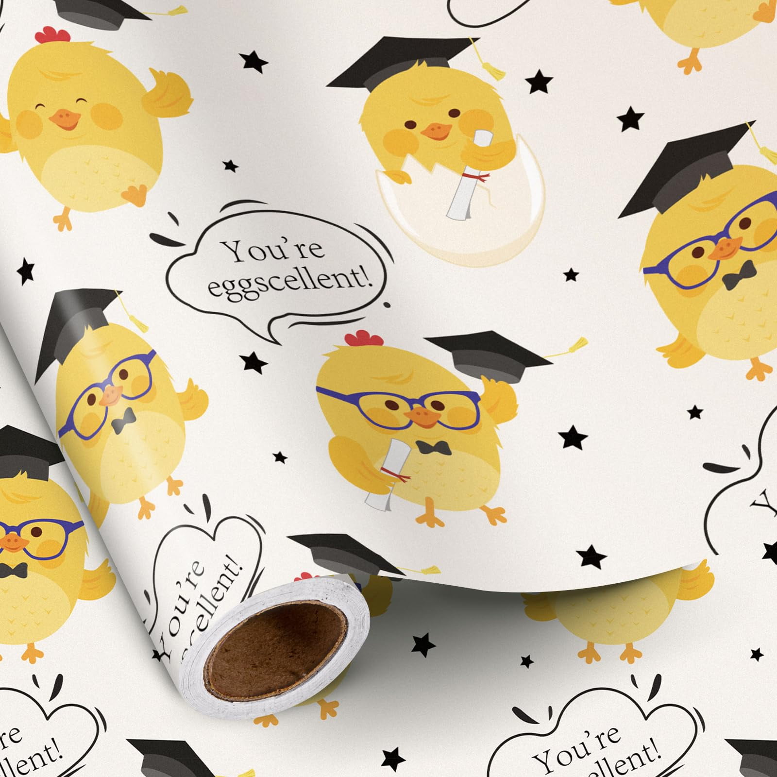 RUSPEPA Graduation Wrapping FEV6 Paper Roll, Mini Roll, You're Funny ...