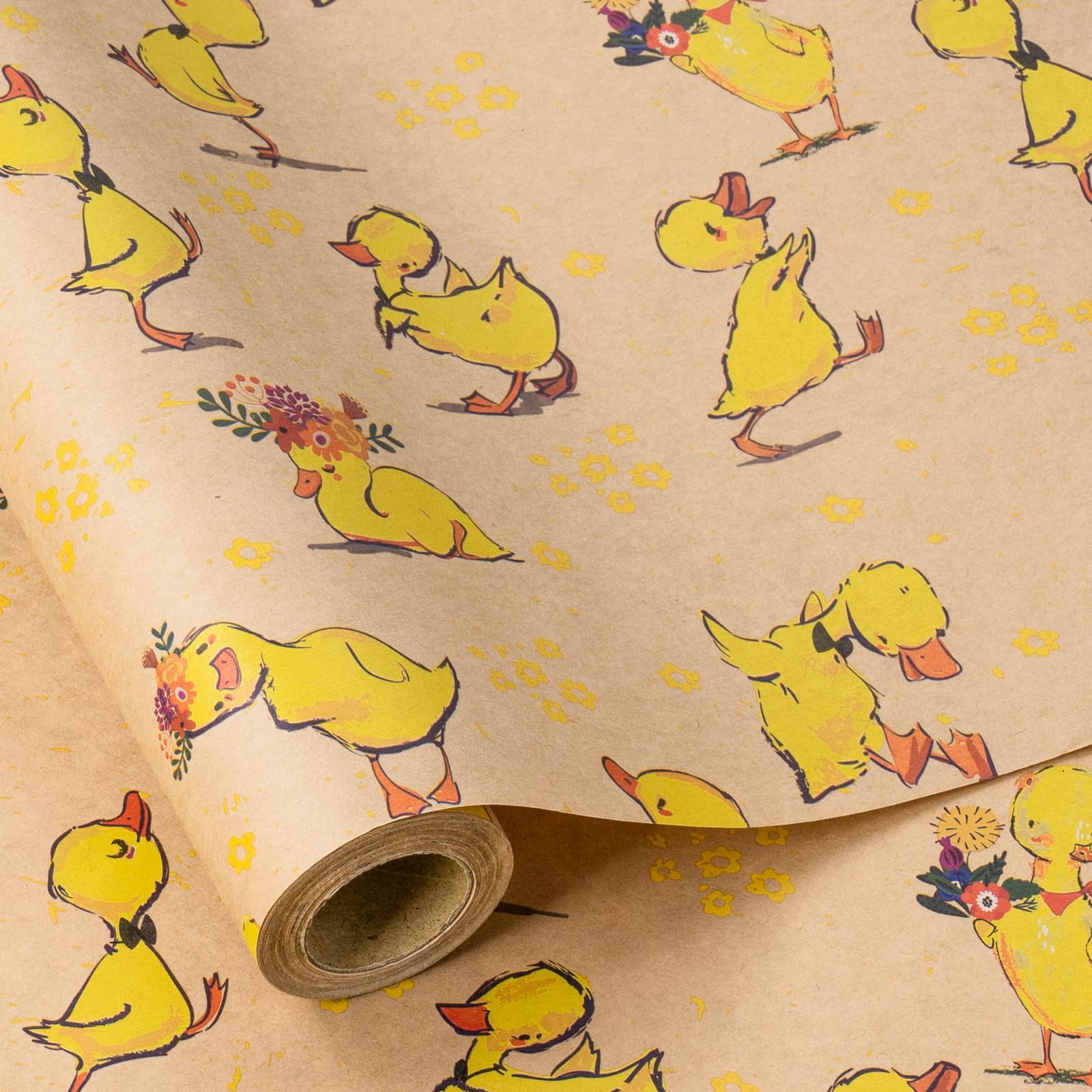 RUSPEPA Kids Kraft Wrapping TSF6 Paper Roll, Mini Roll, Adorable Little ...