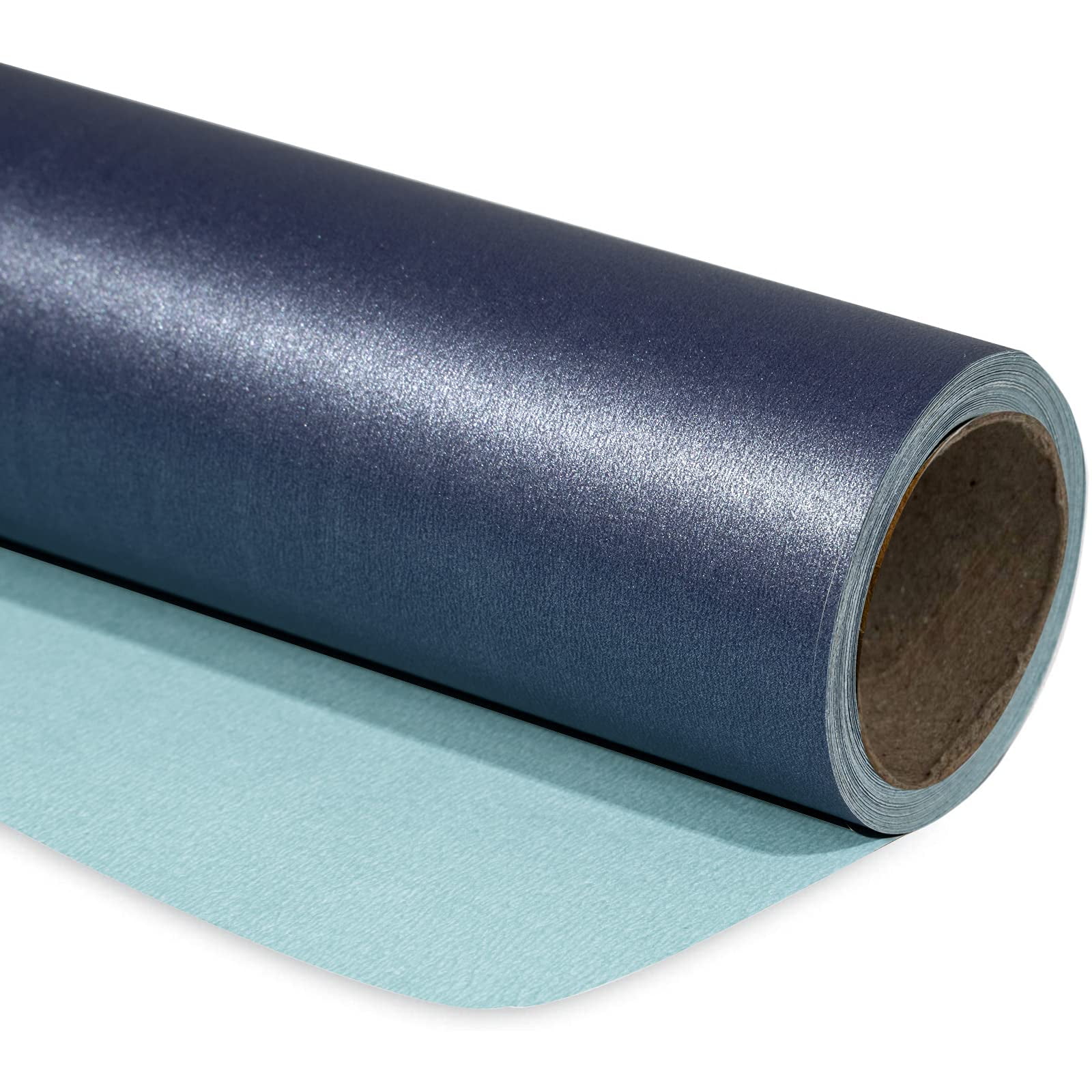 RUSPEPA Navy Blue Matte Wrapping Paper - Solid Color Pearly - lustre ...