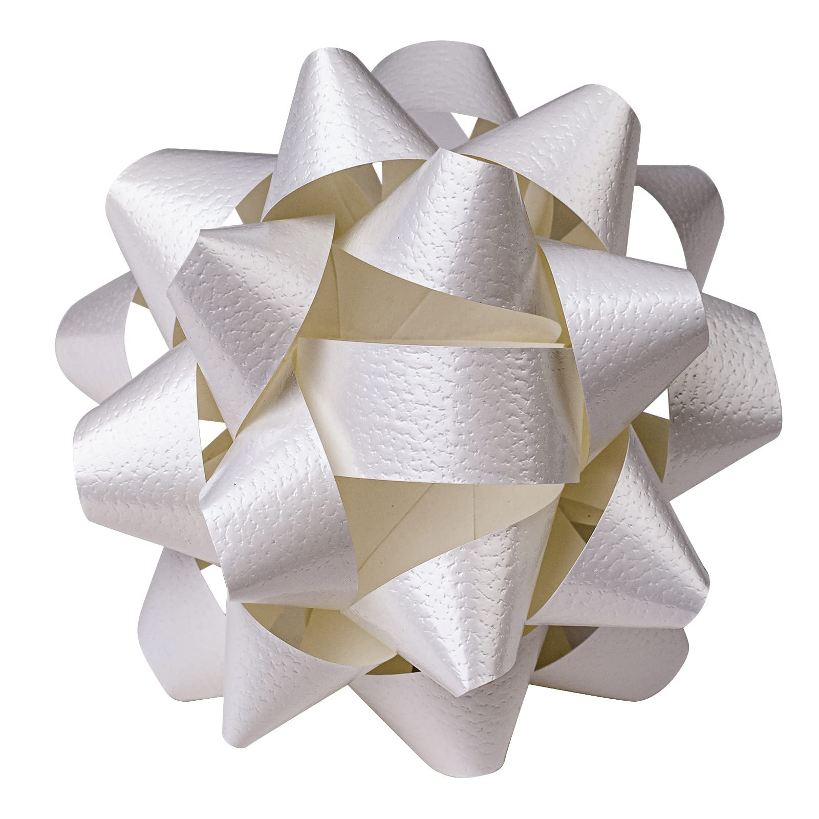 RUSPEPA Paper Gift Bow DHF10 Assortment - White Pattern for Birthday ...