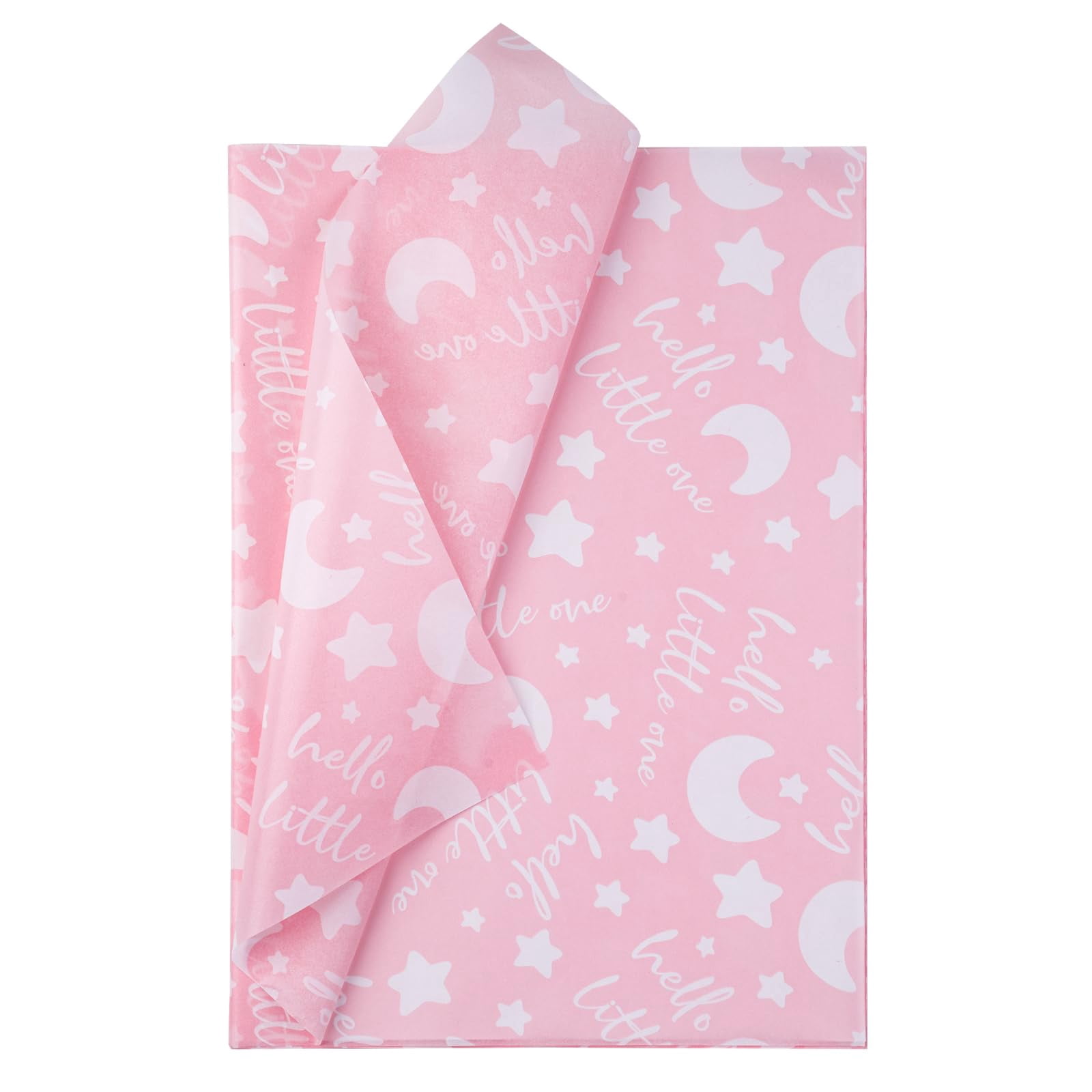 RUSPEPA Wrapping Tissue Paper - Baby AIS1 Girl Pink Design Tissue Paper ...
