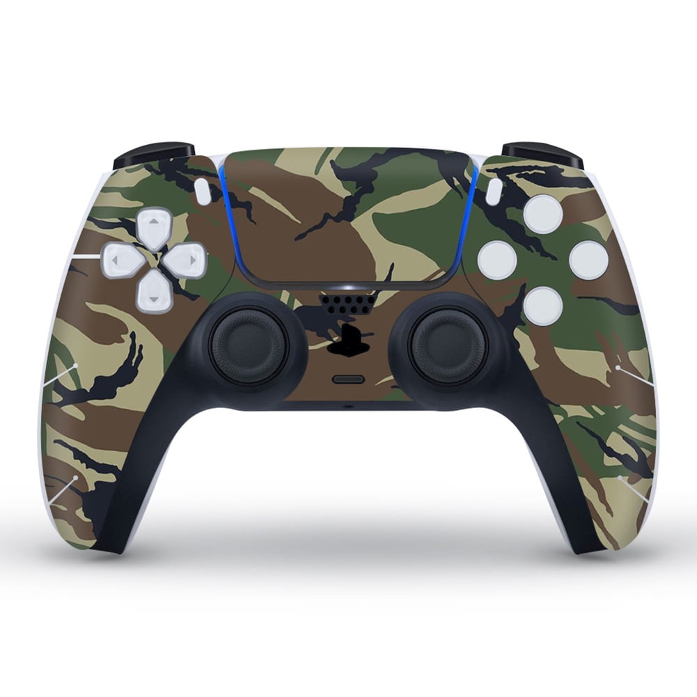 RUSR Camouflage Sticker for PS5 Controller Scratchproof Decal Cover ...