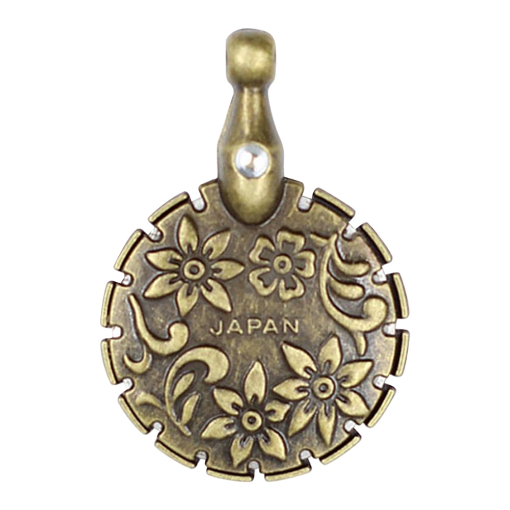 RUSR Retro Metal Thread Breaker Slice Yarn Cutter Round Pendant DIY ...