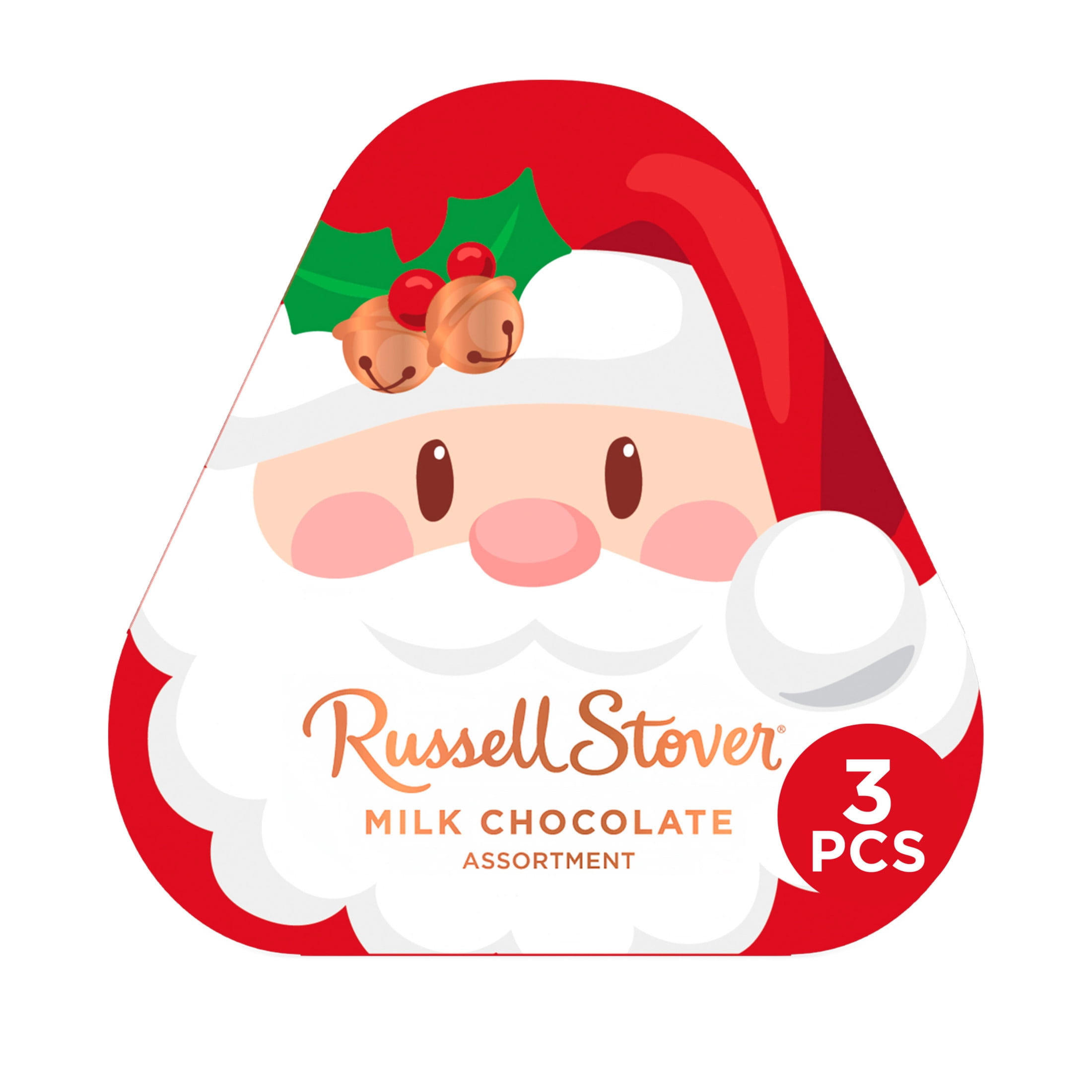 RUSSELL STOVER Christmas Assorted Milk & Dark Chocolate Santa Gift Box ...