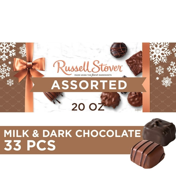 RUSSELL STOVER Christmas Assorted Milk & Dark Chocolate Dessert ...