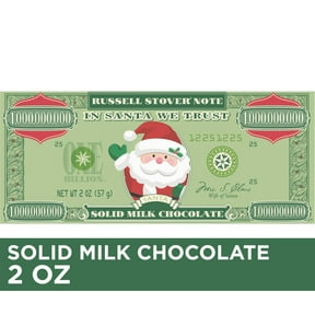 RUSSELL STOVER Milk Chocolate Santas, Xmas Stocking Stuffers, Foil ...