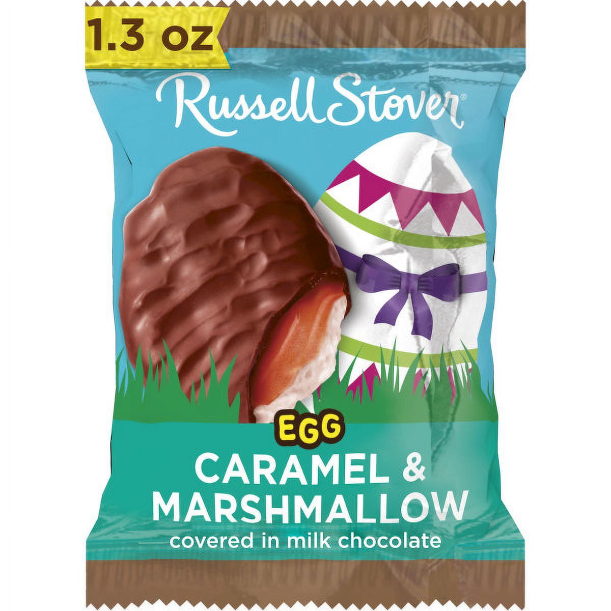 RUSSELL STOVER Caramel & Marshmallow Milk Chocolate Easter Egg Candy, 1 ...