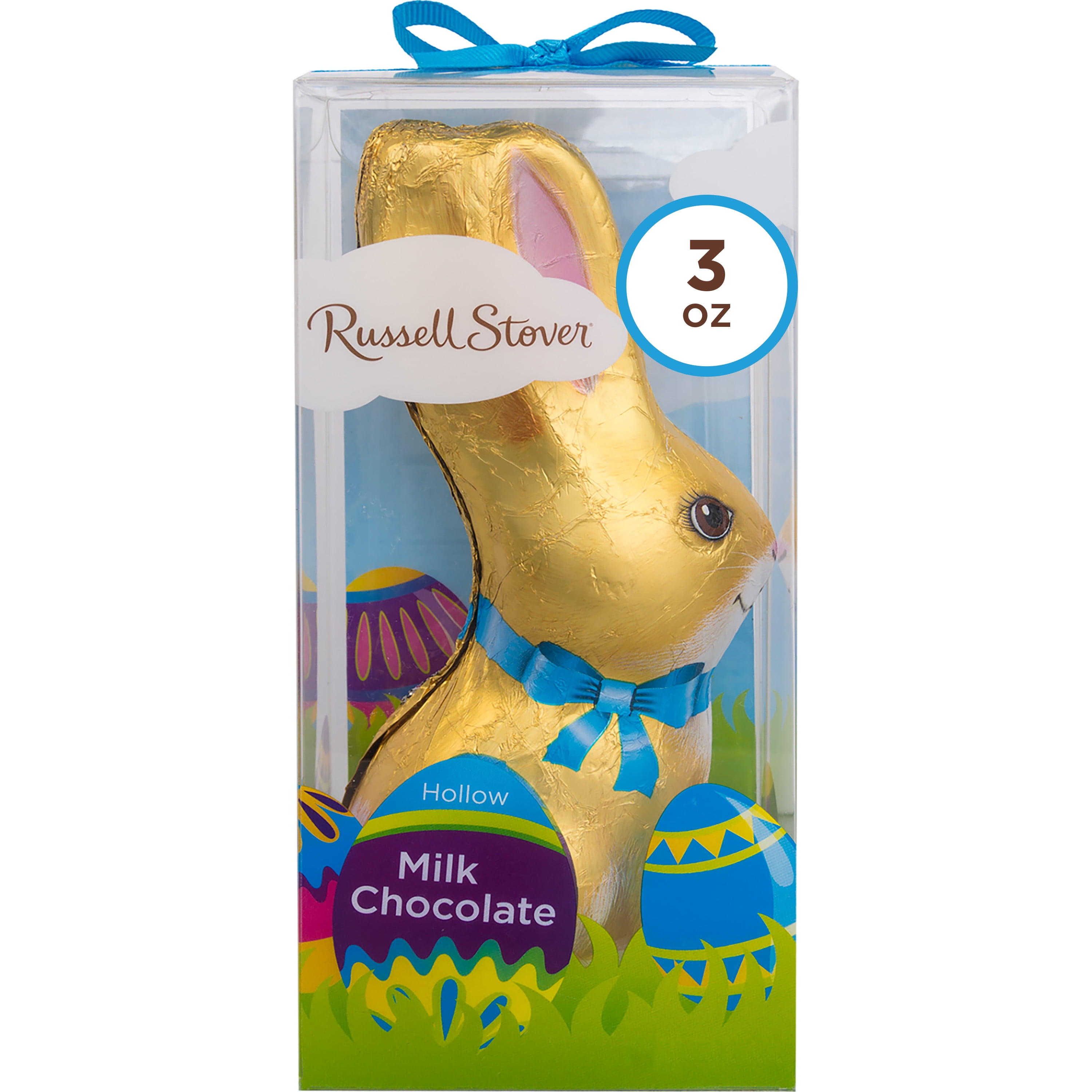RUSSELL STOVER Easter Hollow Milk Chocolate Easter Bunny, 3 oz ...