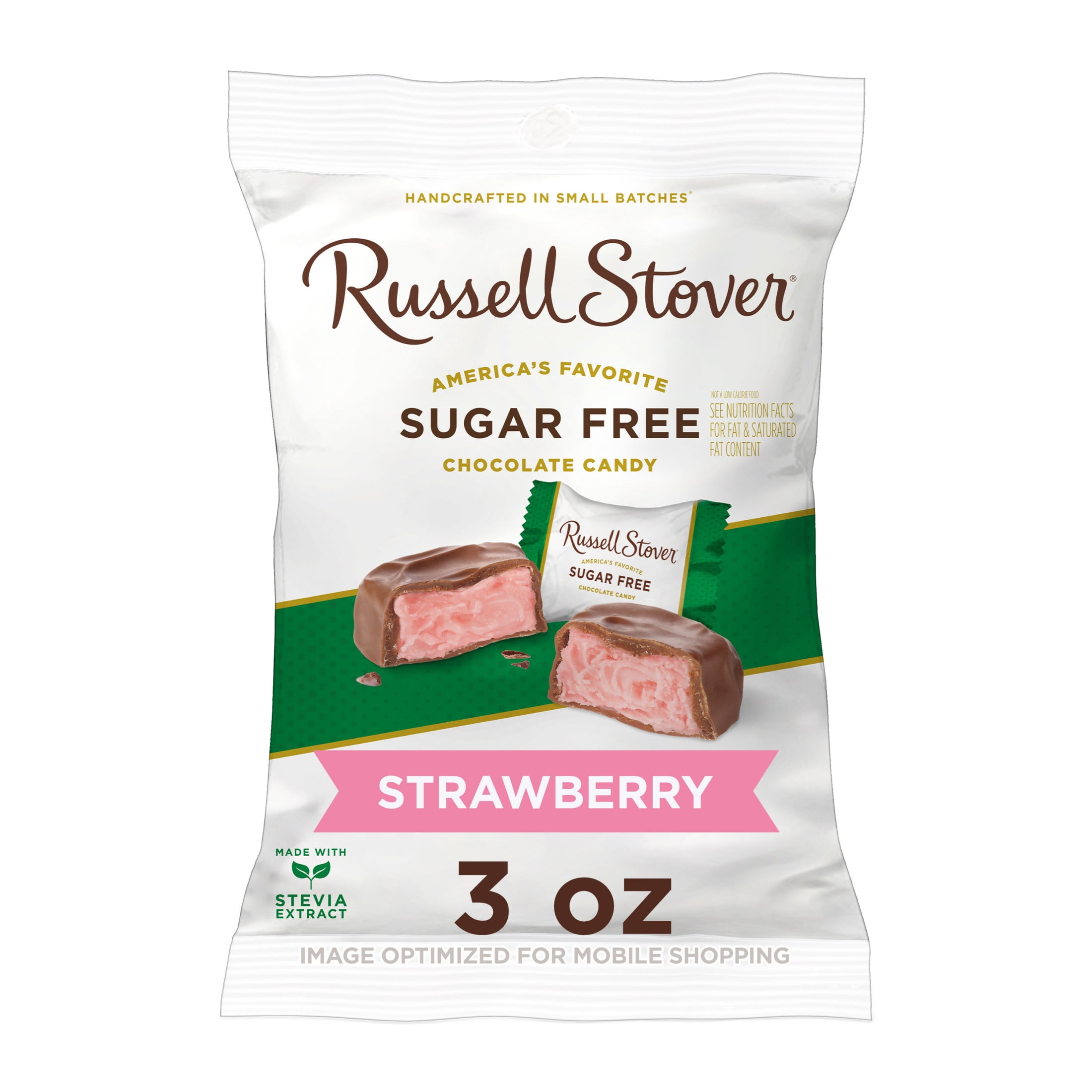 Russell Stover Individually Wrapped Sugar Free Strawberry Cream Candy ...