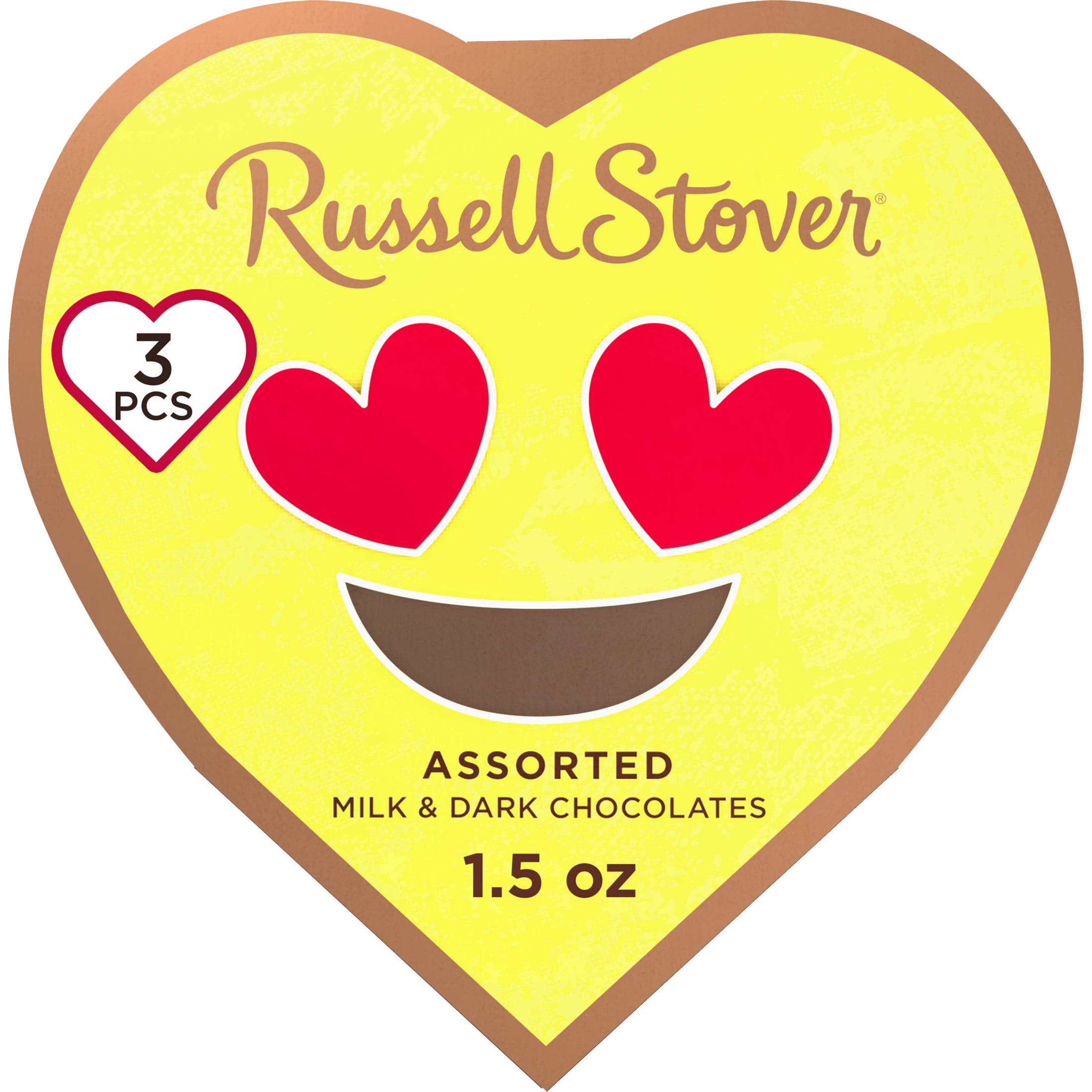 RUSSELL STOVER Valentine's Day Conversation Heart Eyes Assorted Milk ...