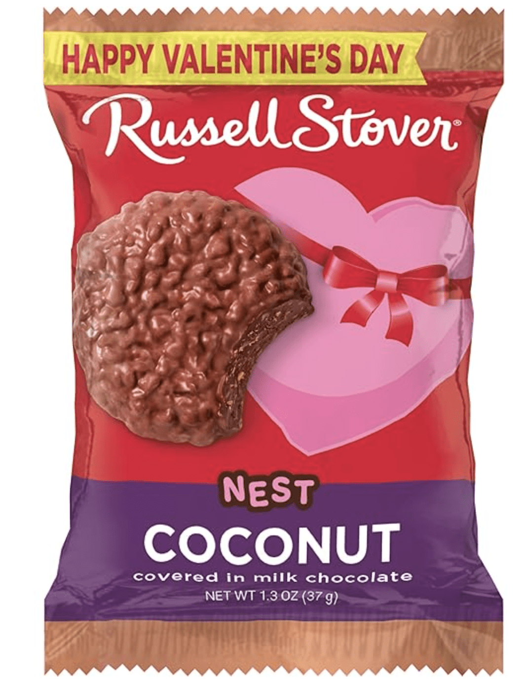 RUSSELL STOVER Valentine's Day Milk Chocolate Coconut Nest, 1.3 oz - 18 ...