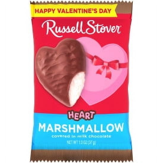 RUSSELL STOVER Valentine's Day Milk Chocolate Marshmallow Heart, 1.3 oz ...