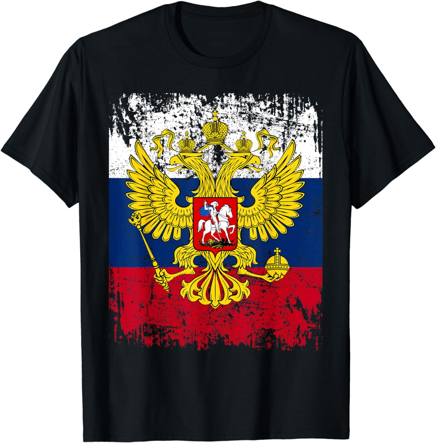 RUSSIA Flag Vintage Russian Flag RUSSIA T-Shirt - Walmart.com