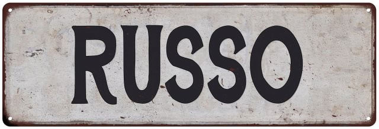 RUSSO Vintage Look Gift Rustic Chic Metal Sign 6x18 206180036287 ...