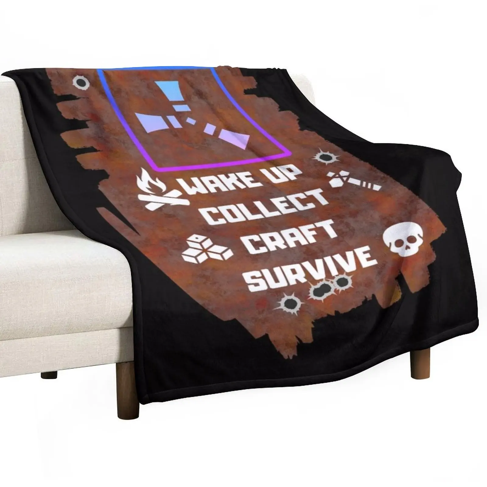 RUST ME - ROUTINE FOR SURVIVE Throw Blanket Weighted heavy to sleep Blankets - Walmart.com
