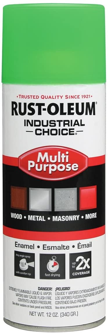 RUST-OLEUM 1632830 Industrial Choice Spray Paint in Gloss Fluorescent ...
